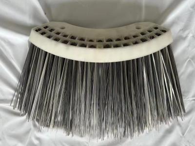 China Elgin Type Gutter Broom  31 Holes 4 Segments Wire Sweeper Brush for sale