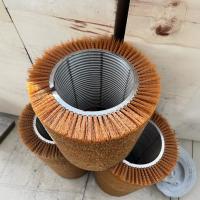 China Sprial Rotary Inward Cleaning Inside Ring Inner SS Brass Spiral Wound Coil Brushes for sale