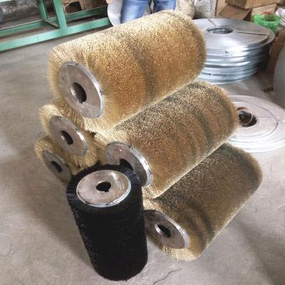 China Grinding Machine Stainless Steel Wire Brush Roller Winding Type for sale