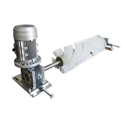 China Electric Roller Brush Cleaner Wear-resistant Nylon Wire Spiral Brush Roller Cement Coal Mine Factory Belt Conveyor for sale
