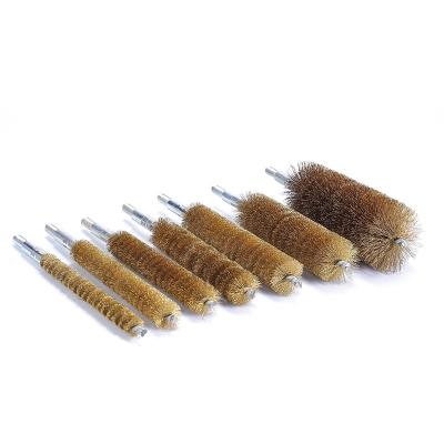 China M6 Threaded Copper Wire Pipeline Brush Deep Hole Cleaning for sale