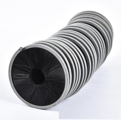 China Cold Pier Wire Rust Removal Powder Removal Dust Prevention Spiral Inner Winding Spring Brush Roller for sale