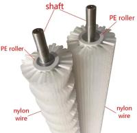 China Cylindrical Roller Brush Customizable For Vegetable Potato Carrot Peeling And Cleaning for sale