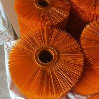 China Road Sweeper Brushes 80*350mm Cleaning Equipment Parts Of Wear-resistant Plastic Ring Flat Wafer Brush For Dust Removal for sale