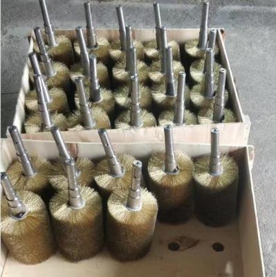 China Wire Roller Winding Metal Wire Brush Roller Stainless Steel Wire Copper Plated Wire for sale