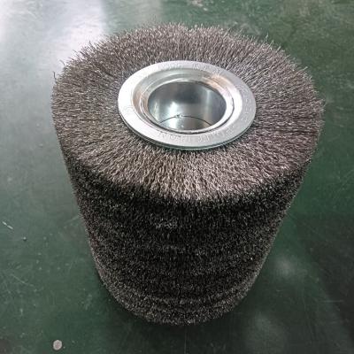 China 200mm Diameter Wire Brush Roller Polisher Size 200*20*180mm for sale