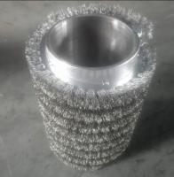 China Stainless Steel Wire Brush Roller for Petroleum Pipeline Cleaning for sale