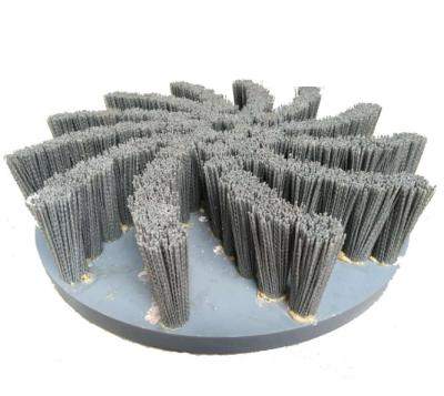 China Dia 400/456/478/560 Mm Abrasive Nylon Disc Brush For Car Wheel Deburing Hub Polishing for sale