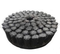 China Dia 400/456/478/560 Mm Abrasive Nylon Disc Brush For Car Wheel Deburing Hub Polishing for sale