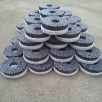China 300mm Plate Disc Brush Abrasive Brushes With Silicon Carbide Wires For Polishing for sale