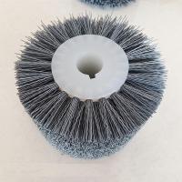 China Abrasive Roller Brush Abrasive Nylon Brush Grit 80 for Wood Working for sale