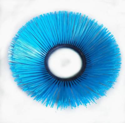 China Blue PP Plastic Fibers Rotary Side Broom Road Sweeper Brushes for sale