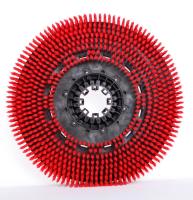 China Red Heavy Duty Polishing Brush Disc Rotary Tool Bristles Floor Machine Cleaning Brush for Floor Scrubber Washer Clean for sale