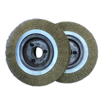 China 250 * 60 * 45mm Irregular Steel Wire Wheel Cover Plate , Thickness 20mm , Polishing Wheel With 3 Holes for sale