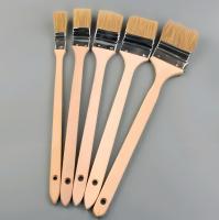 China Bent Long Wooden Handle Radiator Brush Radiator Bent Paint Brush with Bristle Hair Elbow Radiator Paint Brush for sale