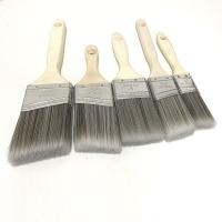 China Flat Shape Paint Brush Tool Oblique Brush 5-piece Set for sale