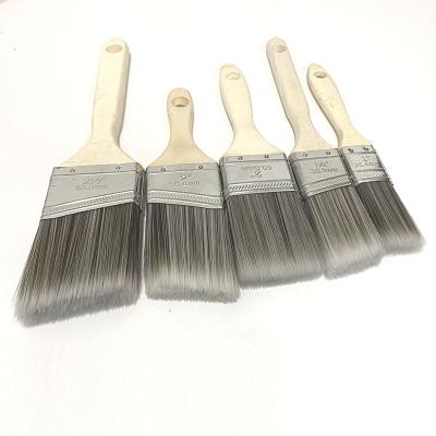 China Flat Shape Paint Brush Tool Oblique Brush 5-piece Set for sale