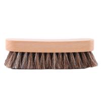 China Wooden Horsehair Shine Shoes Polish Brushes Leather Shoes Boots Care Clean Daubers Applicators Suede Cleaner Brush for sale