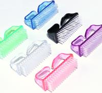China Plastic Fingernail Scrub Cleaning Brushes Handle Grip Nail Brush for Toes for sale