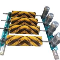 China Wear-resistant Nylon Electric Cleaning Roller Brush Conveyor Belt Cleaner for Cement Coal Mine Sand Plant for sale