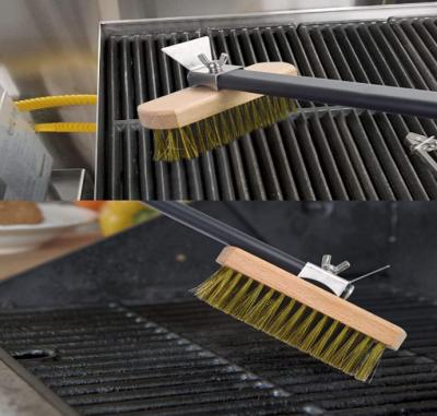 China Oven Copper Wire Brush, Strong Aluminum Handle Cleaning Brush, Pizza Oven Brush for sale