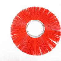 China Skid-steer Loader Cleaning Brush Round Wafer Brush 6.5*21.5” for sale