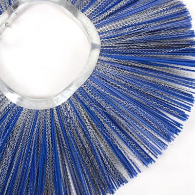 China 300*900mm Tractor Road Sweeper Brushes Floor Clean Brush Round Plastic Spiral Cleaning Brush for sale