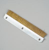 China Customized Size 200*35*10mm Aluminum Alloy Brass Wire Brush, Track Cleaning Conductive Brush for sale