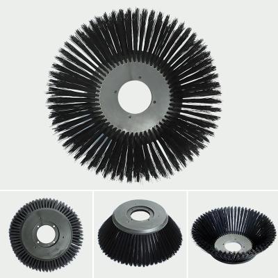 China Specifications: 350cm * 600cm, 420cm * 750cm Disc brush, Flat Steel Wire Mixed Environmental Sanitation Brush, Gutter brush for sale