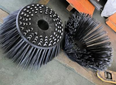 China 450mm Steel Wire Brush Disc for Road Sweeping and Vacuum Cleaning Vehicles for sale