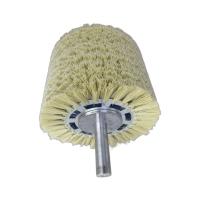 China Sliced Steel Wire Brush Diamond Sand Polishing Brush Roller for sale