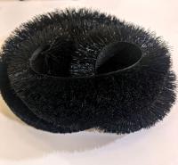 China High-Density Black Knitted Brush Tape, 0.15 nylon, 40mm x 35mm, Non-shedding, Flexible and ,Maintains Shape when Bent for sale