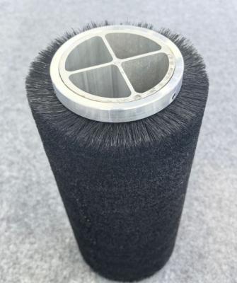 China Stainless Steel Shaft Winding Brush Roller Cleaning Glass Cleaning Machine Accessories for sale