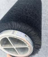 China Stainless Steel Shaft Winding Brush Roller Cleaning Glass Cleaning Machine Accessories for sale