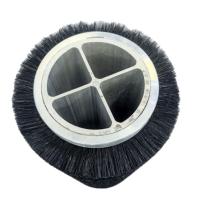 China Stainless Steel Shaft Winding Brush Roller Cleaning Glass Cleaning Machine Accessories for sale