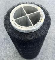 China Stainless Steel Shaft Winding Brush Roller Cleaning Glass Cleaning Machine Accessories for sale