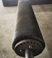 China Double Steel Strip Stainless Steel Wire Brush Roller for Removing Iron Filings, Cleaning Brush Roller, Heavy Brush Roller for sale