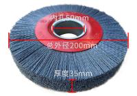 China Total diameter * Inner hole * Thickness Nylon Wire Polishing Brush Wheel Press Type Hollow Wheel Brush for sale