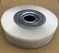 China Total diameter * Inner hole * Thickness Nylon Wire Polishing Brush Wheel Press Type Hollow Wheel Brush for sale