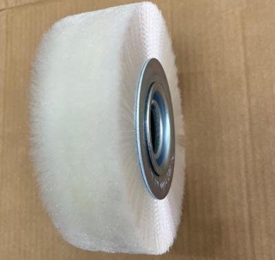 China Total diameter * Inner hole * Thickness Nylon Wire Polishing Brush Wheel Press Type Hollow Wheel Brush for sale