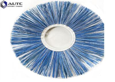 China Galvanized Iron Snow Sweeper Brush Crimpled Steel Wire Mixed Rotary Flat Ring for sale