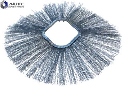 China Steel Wire Snow Sweeper Brush Rotary Convoluted Wavy Ring Paring Lots Streets for sale