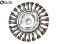 China Flat Crimped Wire Wheel Brush for Metal Polishing Galvanized iron OEM Accepted for sale