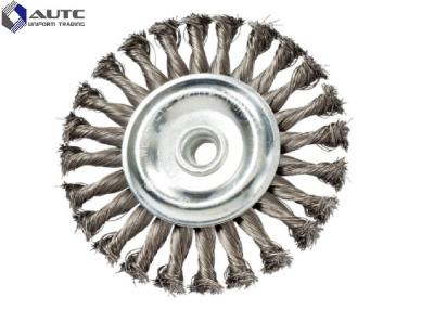China Flat Crimped Wire Wheel Brush for Metal Polishing Galvanized iron OEM Accepted for sale