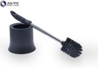 China Green Bath Housekeeping Brushes TPR Soft Long Handle Metal WC With Holder for sale