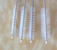 China Multifunction 10 Pcs Small Nylon Test Tube Bottle Stainless Steel Straw Cleaning Brush for sale