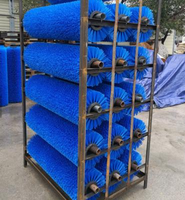 China 50 Inch Cylinder Brushes Replacement Tube Broom For Johnston Sweeper Johnston VT 650 651 Blue Main Broom Center Brush for sale