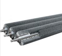 China Abrasive Nylon Roller Brush For Polishing Wood Top Grit With Dupont Filament With Customized Diameter for sale
