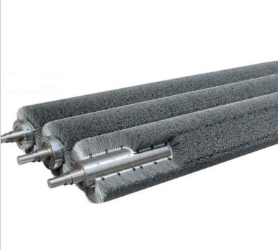 China Abrasive Nylon Roller Brush For Polishing Wood Top Grit With Dupont Filament With Customized Diameter for sale