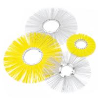 China 1.5mm Thickness Steelwire Convoluted Microfiber Sweeper Roller Brush for sale